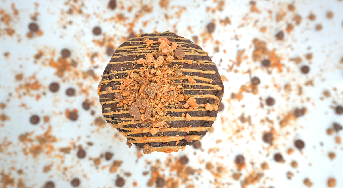 Crave Cookies - Peanut Butter Brookie - Behind The Dough