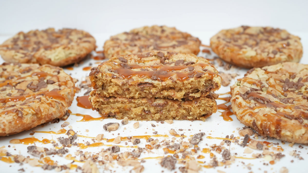 Crave Cookies - Toffee Caramel Crunch - Behind The Dough